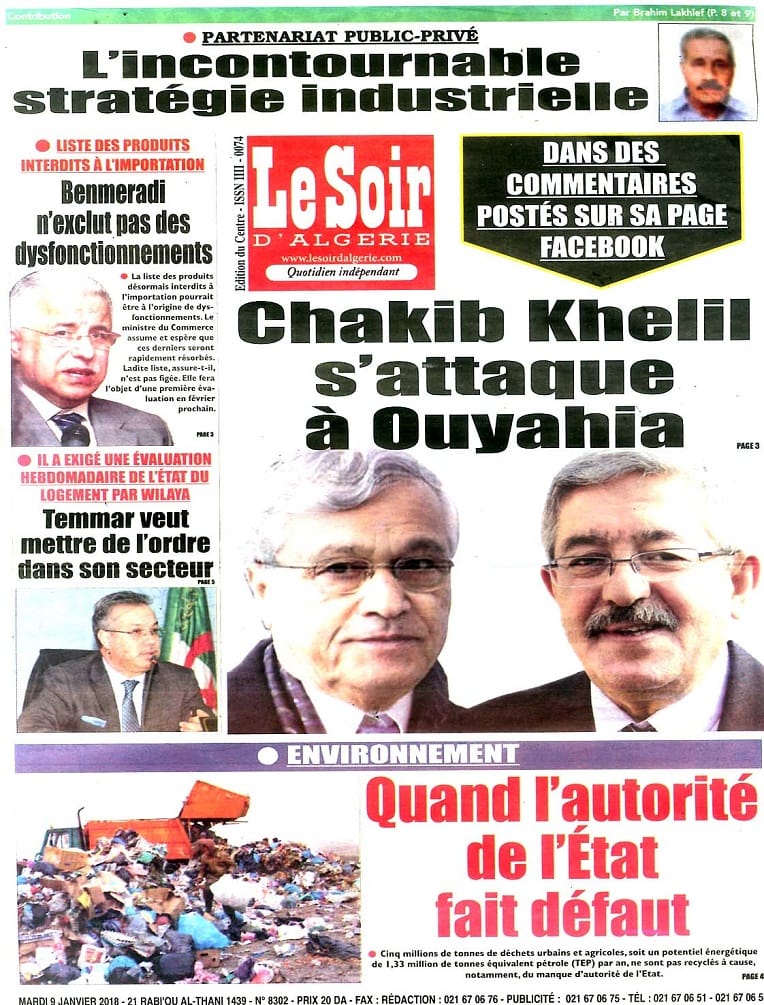 Revue de presse - Les Unes de vos journaux du mardi 9 janvier - TSA