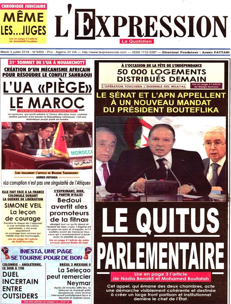 Revue de presse - Les Unes de vos journaux du mardi 3 juillet — TSA