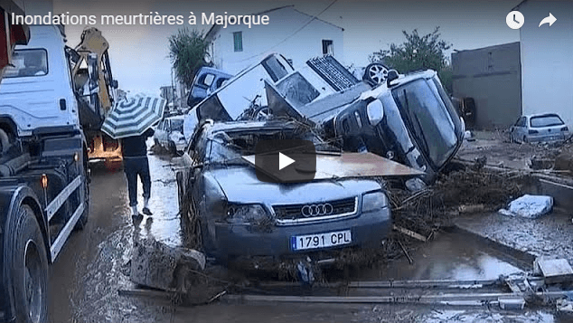 VIDÉO. Neuf morts dans des inondations qui ont dévasté Majorque - TSA