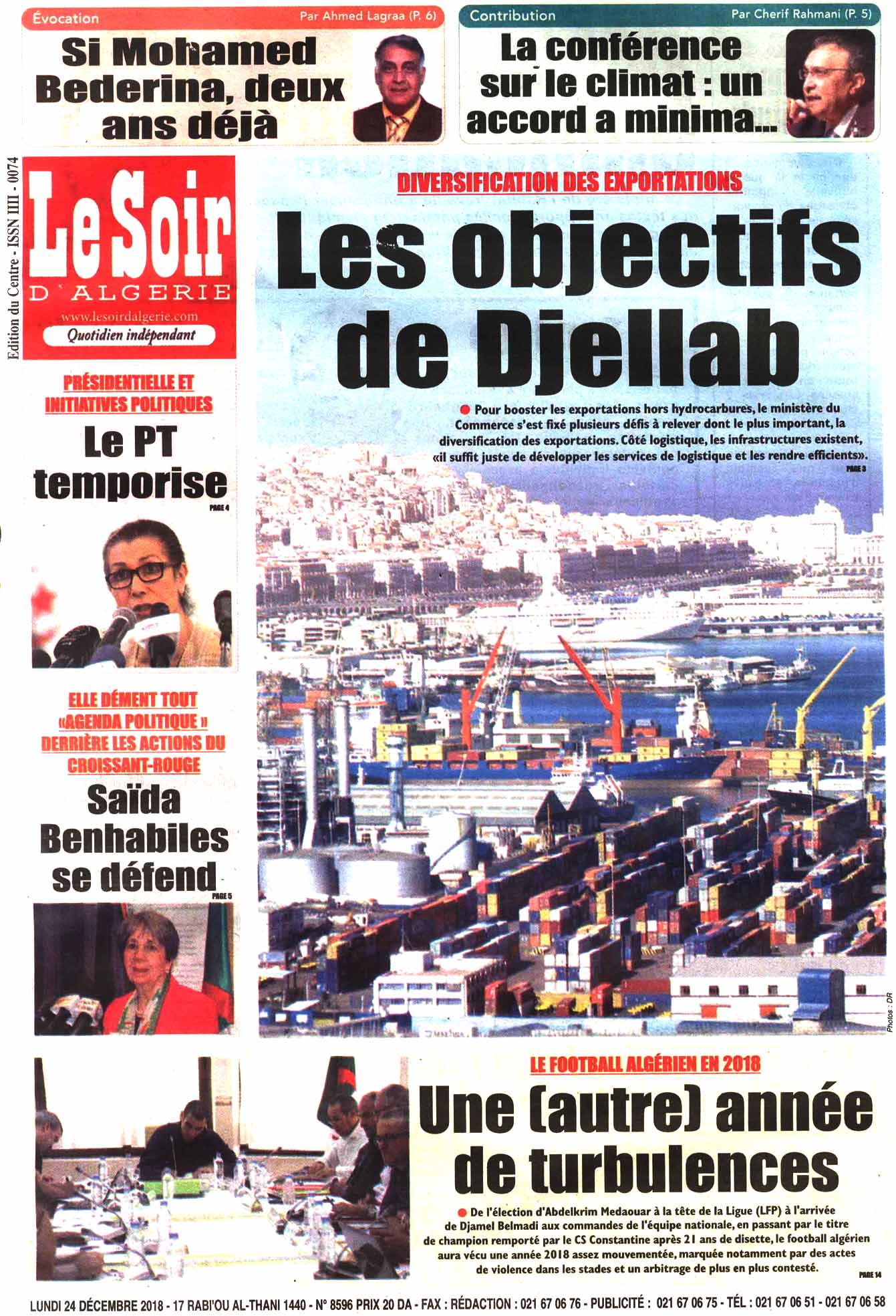 Revue de presse - Les Unes de vos journaux du lundi 24 décembre — TSA