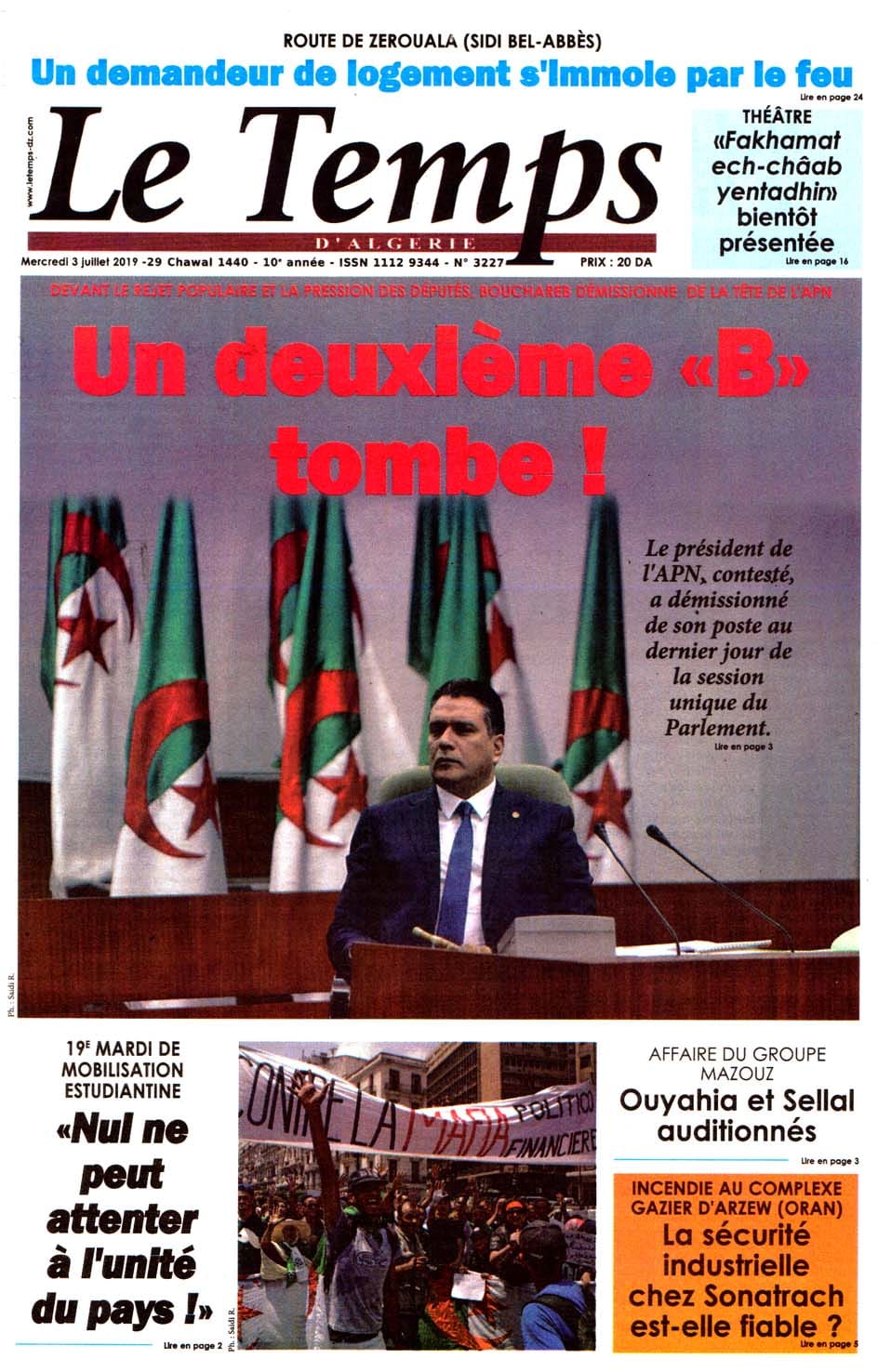 Revue de presse - Les Unes de vos journaux du mercredi 3 juillet — TSA